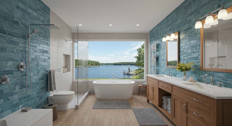 12 Enchanting Lake House Bathroom Remodeling Ideas for That Cozy ...